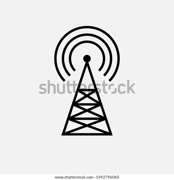 Antena Icon Vector Sign Symbol Design Stock Vector (Royalty Free ...