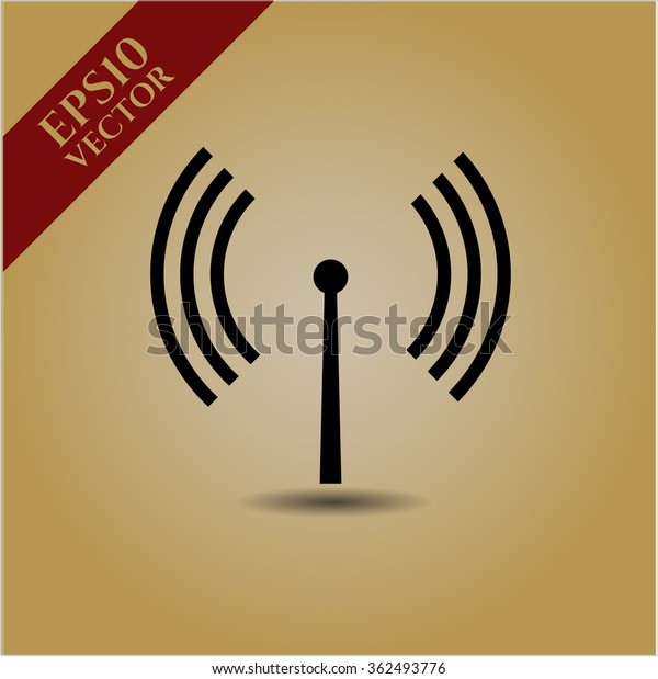 Antenna Signal Symbol Stock Vector (Royalty Free) 362493776 | Shutterstock