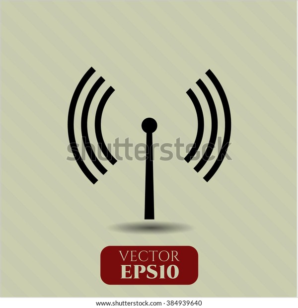 Antenna Signal Symbol Stock Vector (Royalty Free) 384939640 | Shutterstock