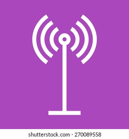 Antenna Signals Waves Beeper Icon Vector Stock Vector (Royalty Free ...