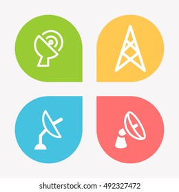 Antenna Vector Sign Stock Vector (Royalty Free) 492327472 | Shutterstock
