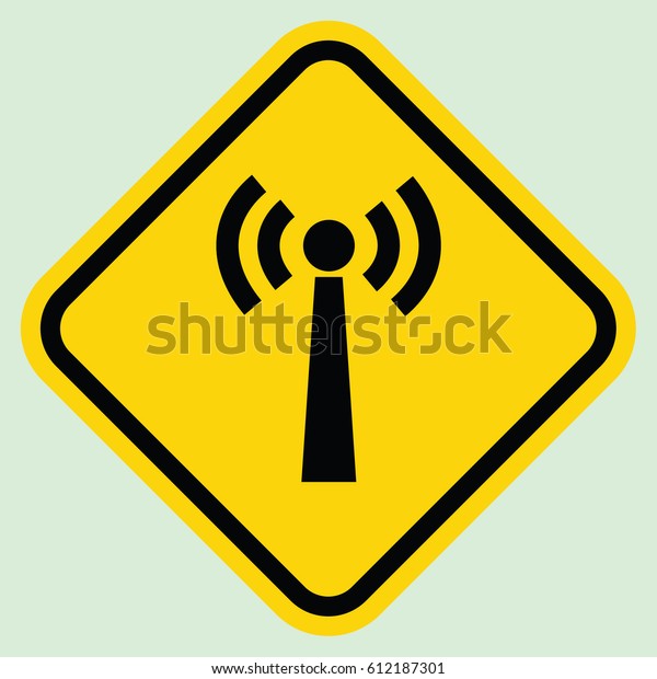 Antenna Warning Gray Stock Vector (Royalty Free) 612187301 | Shutterstock