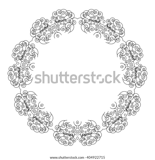 Anthony Vector Illustration Logo Labels Badges 스톡 벡터(로열티 프리) 404922715 ...
