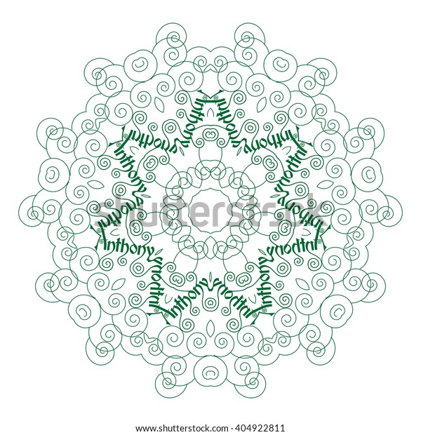 Anthony Vector Illustration Logo Labels Badges: เวกเตอร์สต็อก (ปลอดค่า ...
