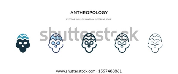 Anthropology Icon Different Style Vector Illustration Stock Vector ...