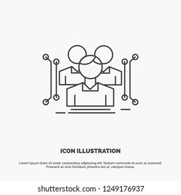 Anthropometry Body Data Human Public Icon Stock Vector (Royalty Free ...