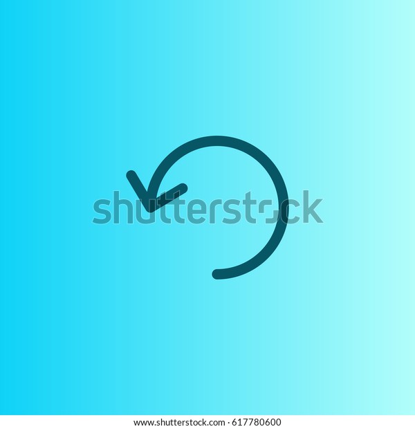 Anti Clockwise Rotating Arrow Icon Counter 스톡 벡터(로열티 프리) 617780600 ...