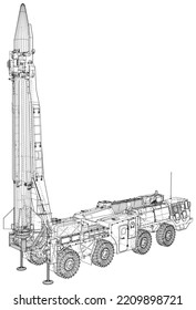 Antiaircraft Missile System Rockets Shells Special Stock Vector ...