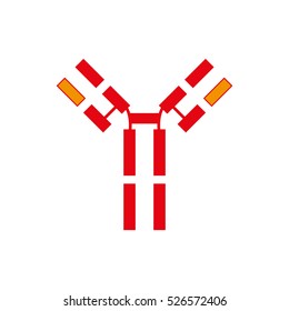 Antibody Icon Vector Illustration Stock Vector (Royalty Free) 526572406 ...