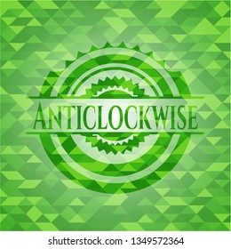 Anticlockwise Green Emblem Mosaic Background Stock Vector (Royalty Free ...