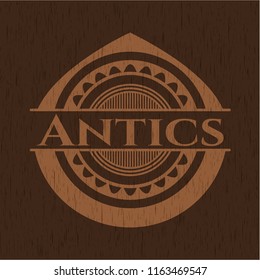 Analogy Wooden Emblem Vector Illustration Stock Vector (Royalty Free ...