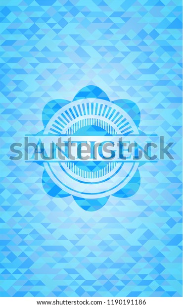 Antigen Realistic Light Blue Emblem Mosaic Stock Vector (Royalty Free ...