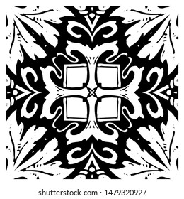 Antique Leaves Square Ornate Vector: vetor stock (livre de direitos ...