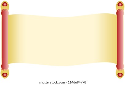 Antique Look Scroll Paper Red Dowels Stock Vector (Royalty Free) 1146694778