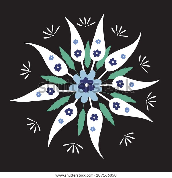 Antique Ottoman Turkish Vector Motif Design Stock Vector (Royalty Free ...