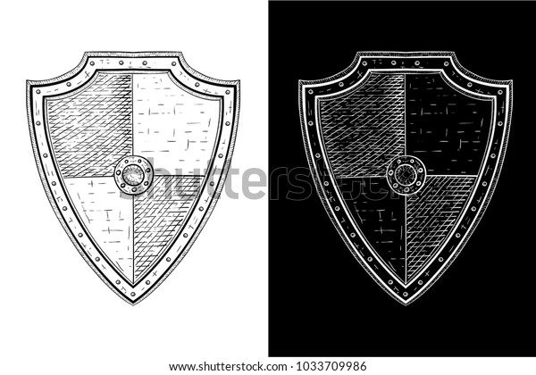 Antique Shields Hand Drawn Sketch Vector Stock Vector (Royalty Free ...