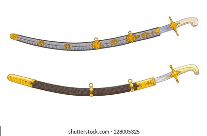 Antique Swords Vector Illustration Stock Vector (Royalty Free ...