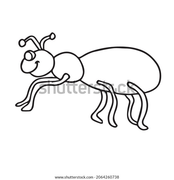 Ants Line Artants Vector Artants Line Stock Vector (Royalty Free ...