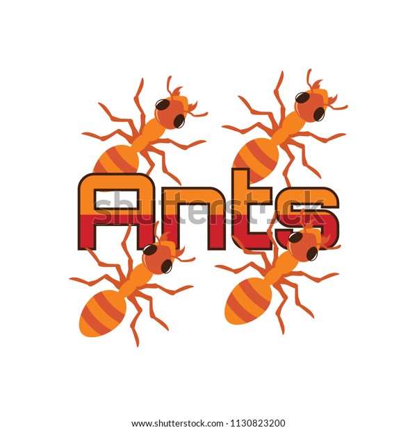 Ants Logo Vector Illustration Stock Vector (Royalty Free) 1130823200 ...