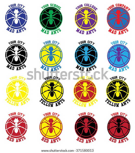 Ants Sport Logo Vector Isolated Stock Vector (Royalty Free) 371580013 ...