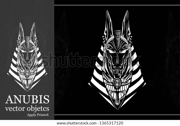 Anubis the ancient Egypt deities, depicted in black, a color that ...