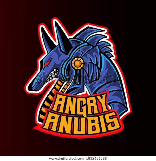 Anubis Angry Logo E Sport Vector Stock Vector (Royalty Free) 1832686588 ...