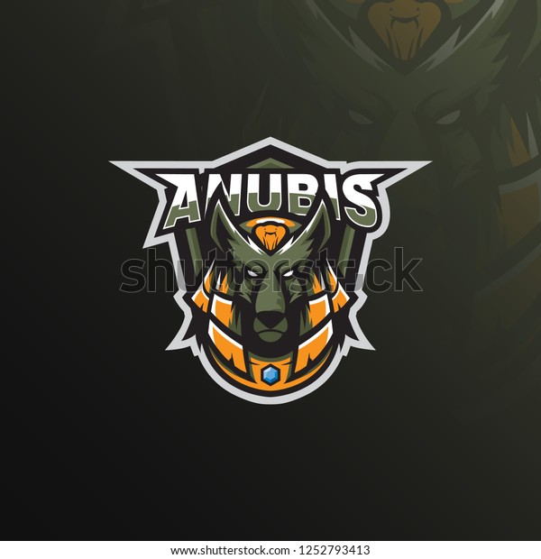 Anubis Logo Mascot Design Vector Modern Stock Vector (Royalty Free ...
