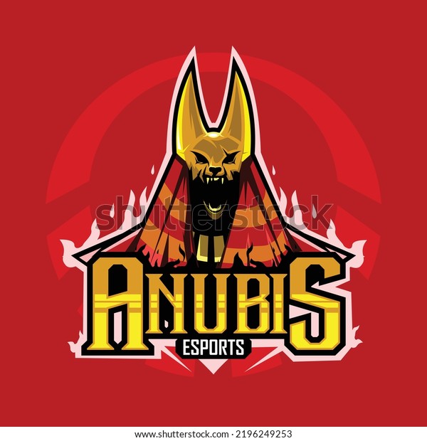 Anubis Mascot Esport Logo Design Stock Vector (Royalty Free) 2196249253 ...