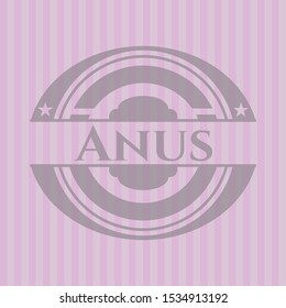 Anus Vintage Pink Emblem Vector Illustration Stock Vector (Royalty Free ...