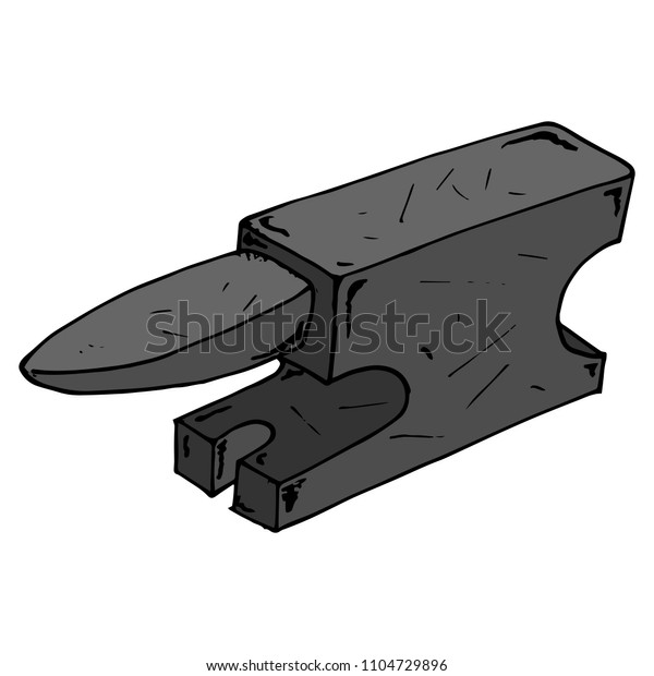 Anvil Vector Illustration Anvil Hand Drawn Stock Vector (Royalty Free ...