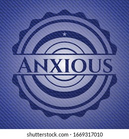 Anxious Denim Texture Vector Illustration Detailed Stock Vector ...