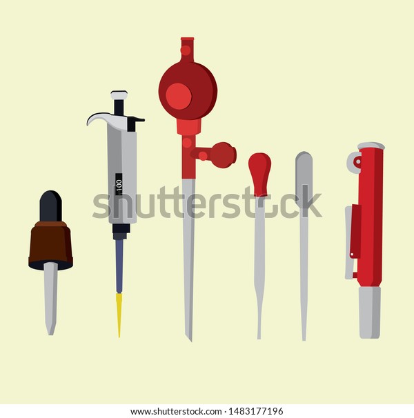 Any Kind Pippet That Use Laboratory Stock Vector (Royalty Free) 1483177196
