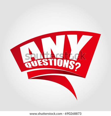 Any Questions Labels Banners Stock Vector (Royalty Free) 690268873 ...