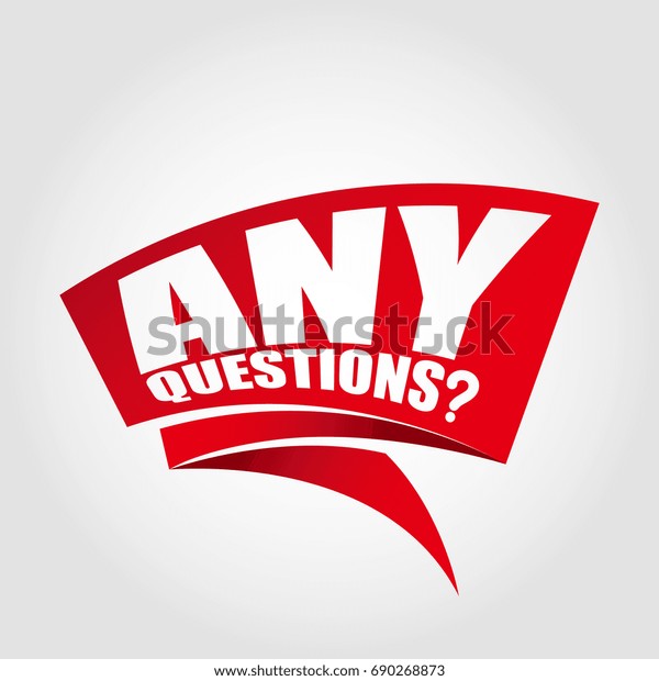 Any Questions Labels Banners Stock Vector (Royalty Free) 690268873