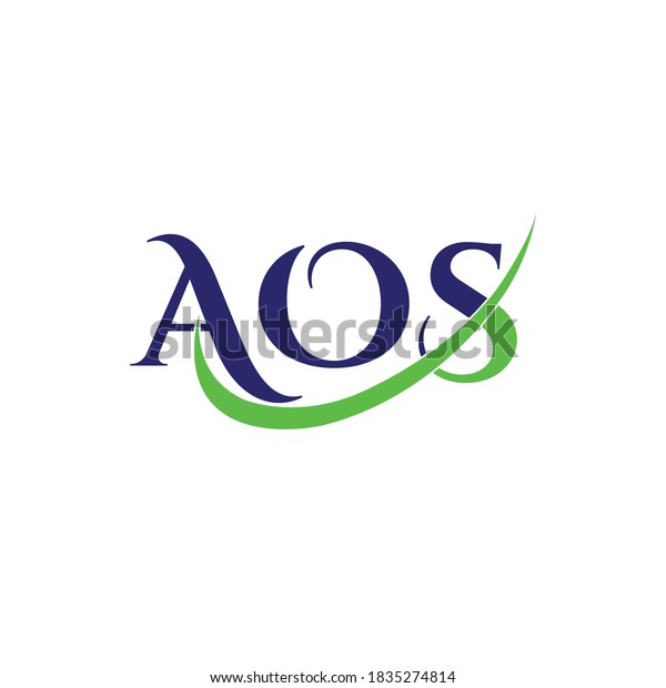 Aos Letter Creative Logo Design Stock Vector (Royalty Free) 1835274814 ...
