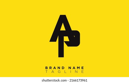 Ap Alphabet Letters Initials Monogram Logo Stock Vector (Royalty Free ...