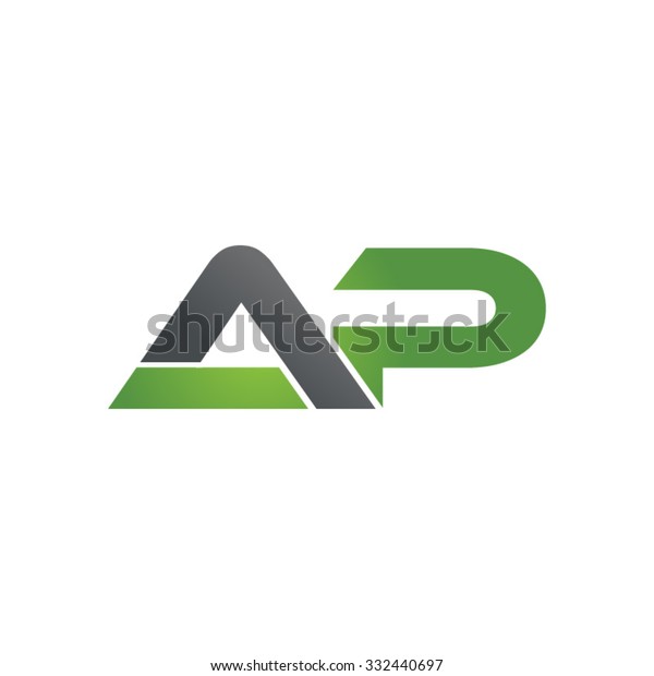 Ap Company Linked Letter Logo Green Stock Vector (Royalty Free) 332440697