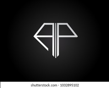 Ap Diamond Shape Silver Color Design Stock Vector (Royalty Free ...