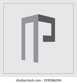 Ap Geometric Modern 3d Logo Design Stock Vector (Royalty Free ...