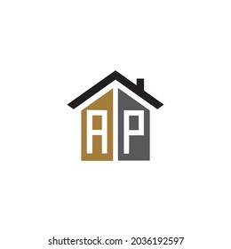 Ap Home Logo Design Vector Luxury Stock Vector (Royalty Free ...