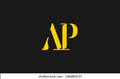 Ap Letter Logo Design Creative Modern Stock Vector (Royalty Free ...