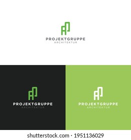 Ap Letter Logo Design Simple Elegant Stock Vector (Royalty Free ...