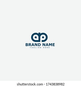 Ap Letter Logo Design Template Vector Stock Vector (Royalty Free ...