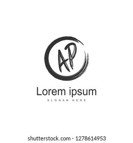 Ap Letters Logo Design Simple Creative Stock Vector (Royalty Free ...