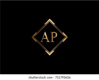 Ap Logo Letter Design Vector Red Stock Vector (Royalty Free) 751793656 ...