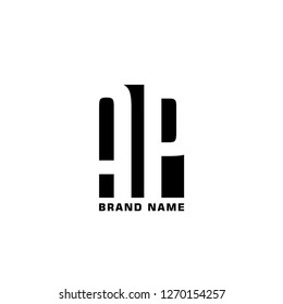 Ap P Logo Design Negative Space Stock Vector (Royalty Free) 1270154257 ...
