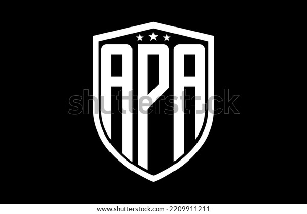 Apa Letter Logo Apa Letter Design Stock Vector (Royalty Free ...