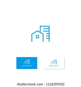 Apartment Logo Design Vector Symbol Building Stock Vector (Royalty Free ...