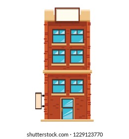 Apartments Building Cartoon Stock Vector (Royalty Free) 1229123770 ...