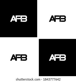 Apb Letter Original Monogram Logo Design Stock Vector (Royalty Free ...